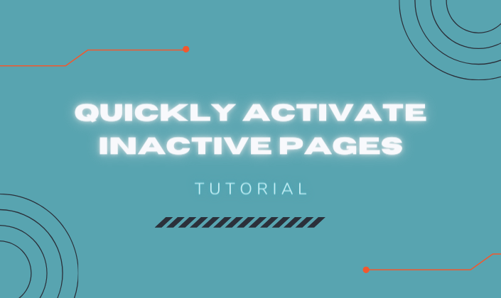 How to Quickly Activate Pages that are Inactive | MemberGate Membership ...