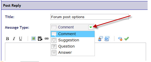 Forum Color Coded Post Types