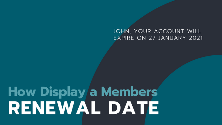 How to Show Members Their Next Renewal Date | MemberGate Membership ...